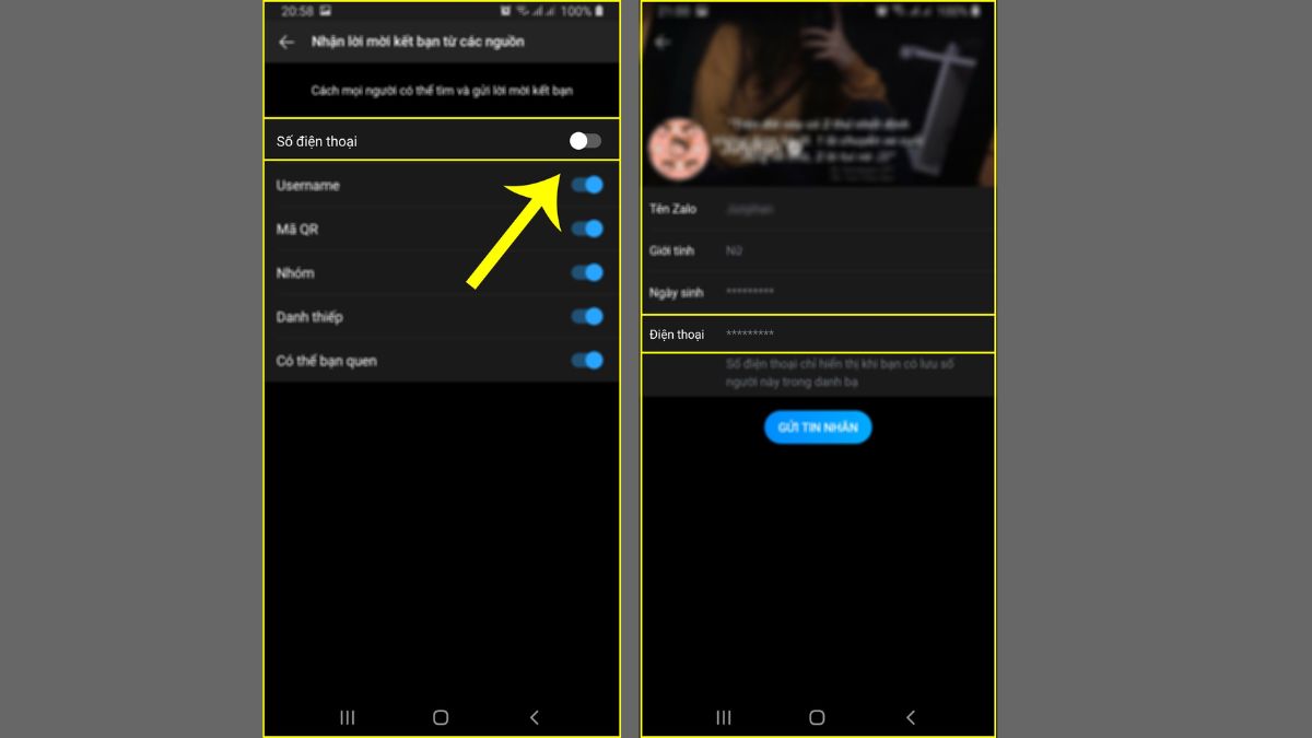 Hướng dẫn cách ẩn số điện thoại trên Zalo chi tiết